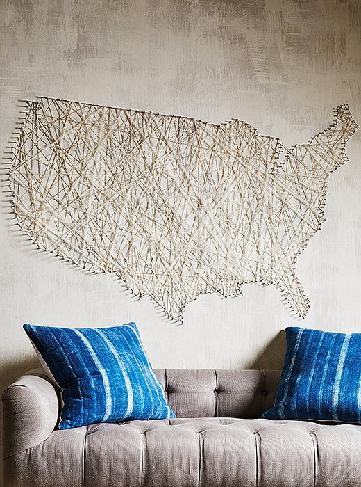 A Stunning (and Simple) Wall Map DIY