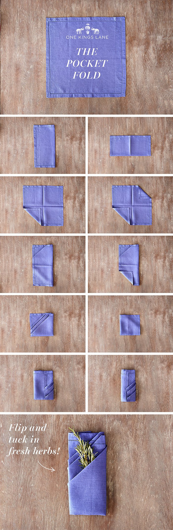 Your Step-by-Step Guide to Nailing 3 Hot Napkin Folds – One Kings Lane ...