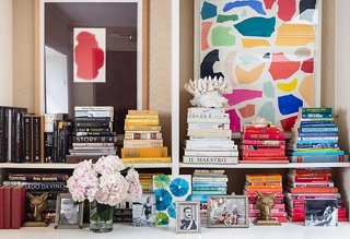 You'll Love This Colorful Idea for Decorating with Books