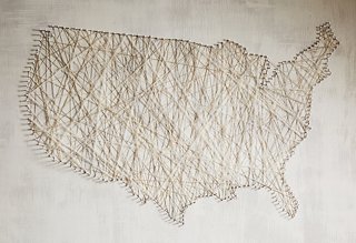 A Stunning (and Simple) Wall Map DIY