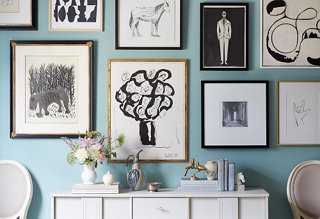 How to Hang Art Above a Console Table